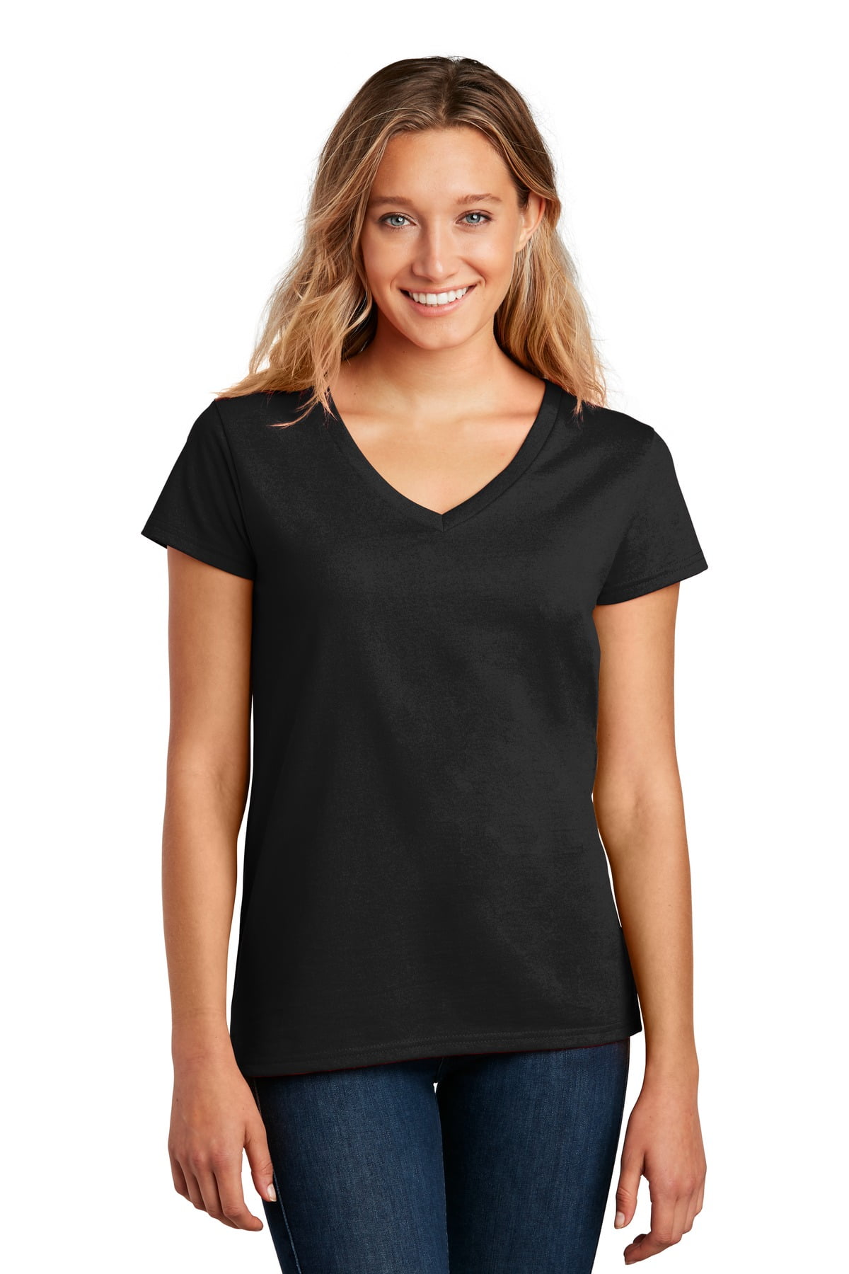 District Women s Re Tee V Neck DT8001 Walmart district-women-s-re-tee-v-neck-dt8001-walmart