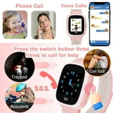 PTHTECHUS Smartwatch for Kids with GPS 4G HD Touchscreen Watch with ...