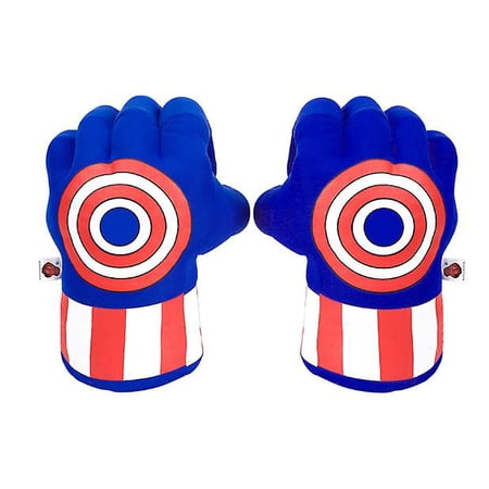 Spiderman Hulk Hero Children's Gloves Simulation Boxing Funny Plush Toy ...