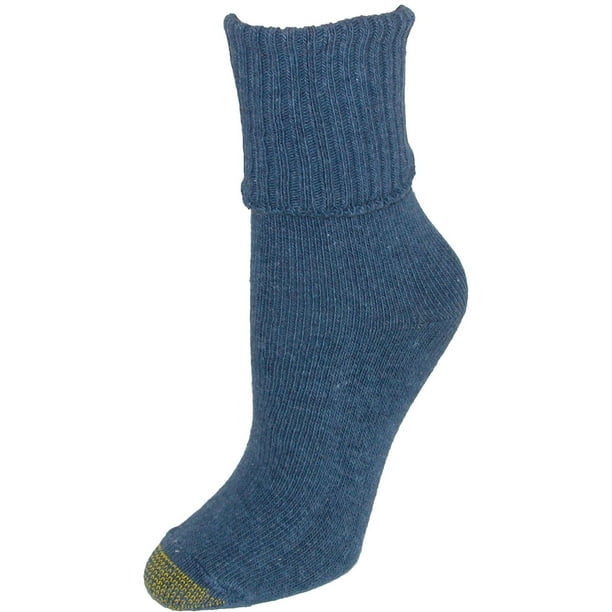 GOLDTOE - Gold Toe Turn Cuff Bermuda Socks (3 Pair Pack) (Women's ...