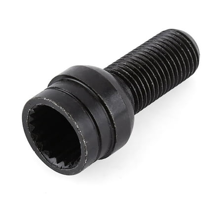 Wheel Lug Bolt Lock Set,4+1 M14*1.5MM Black Steel Wheel Lock Lug Nut Wheel Bolt Built for ...