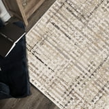 Orian Network 5'3" X 7'6" Tan Abstract Area Rug - Walmart.com