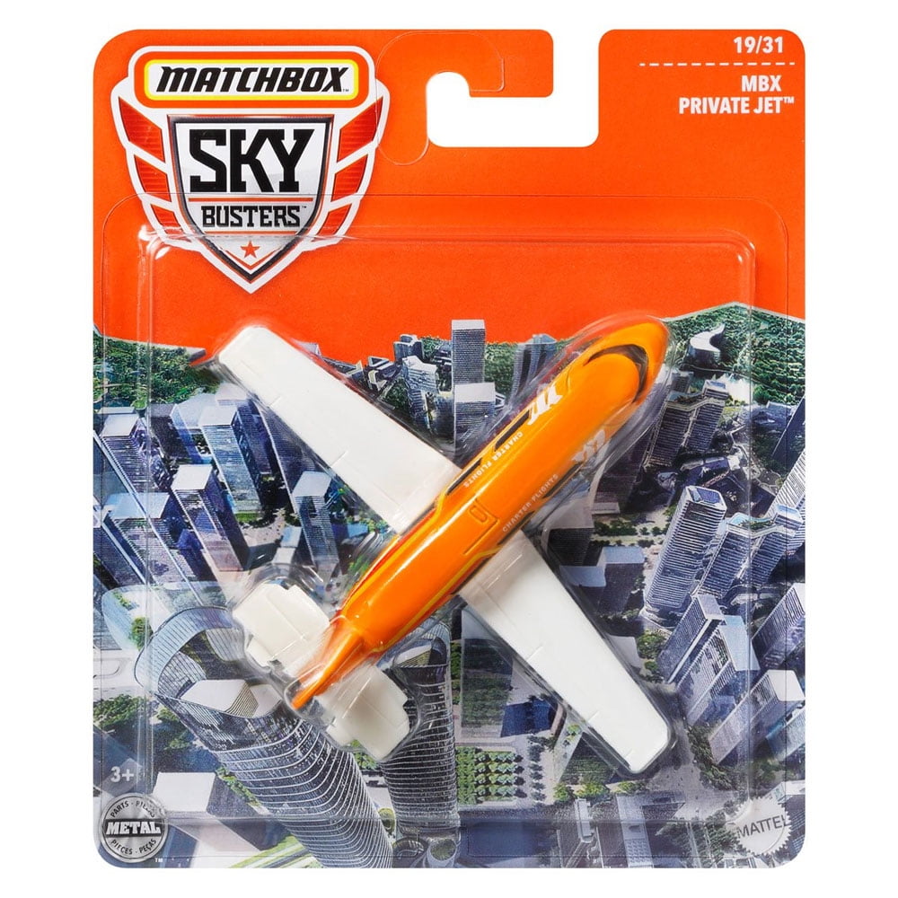 Mattel - Matchbox Skybusters Toy Metal Vehicles - MBX PRIVATE JET ...