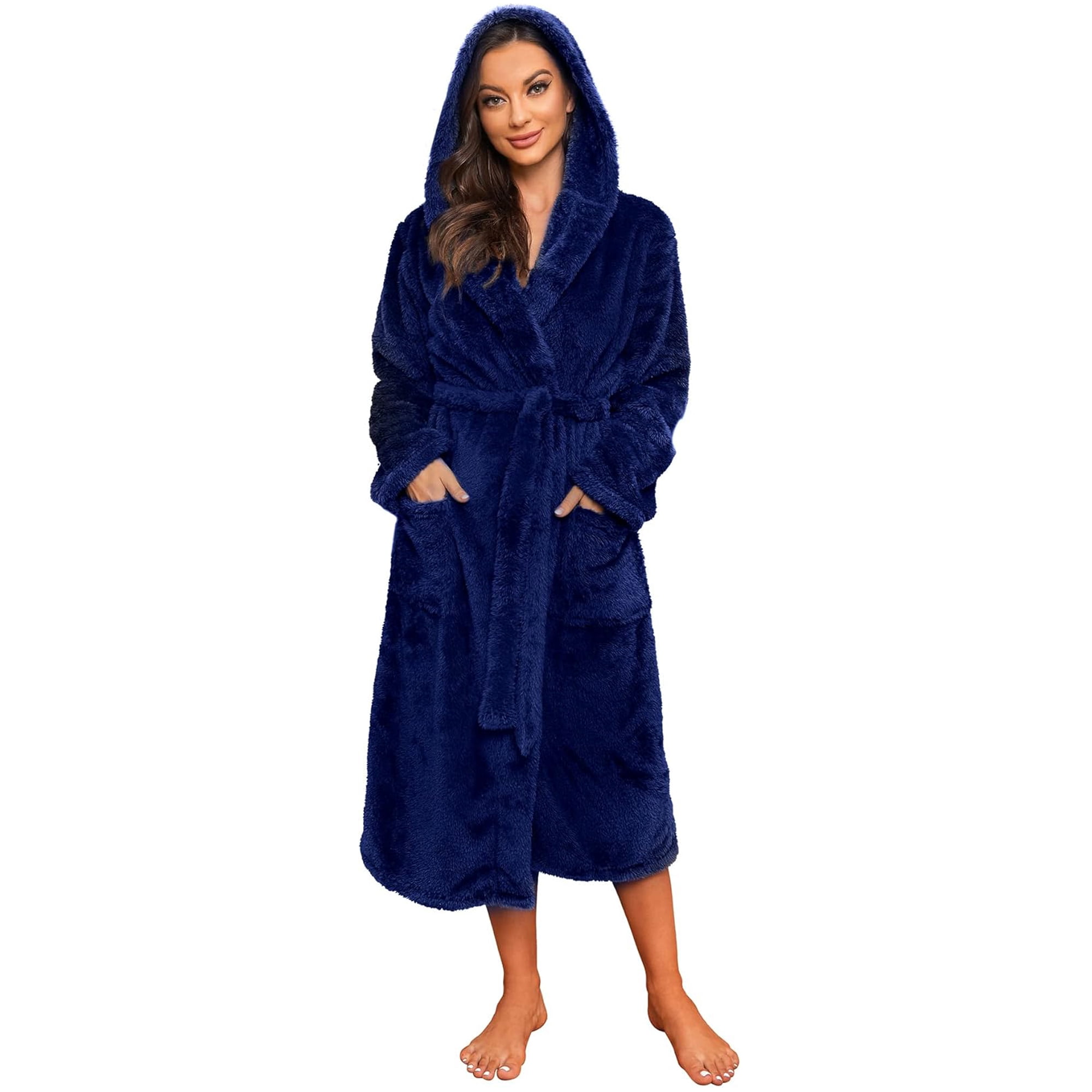 Click here for Heartnice Womens Hooded Fleece Robe  Long Fluffy T... prices