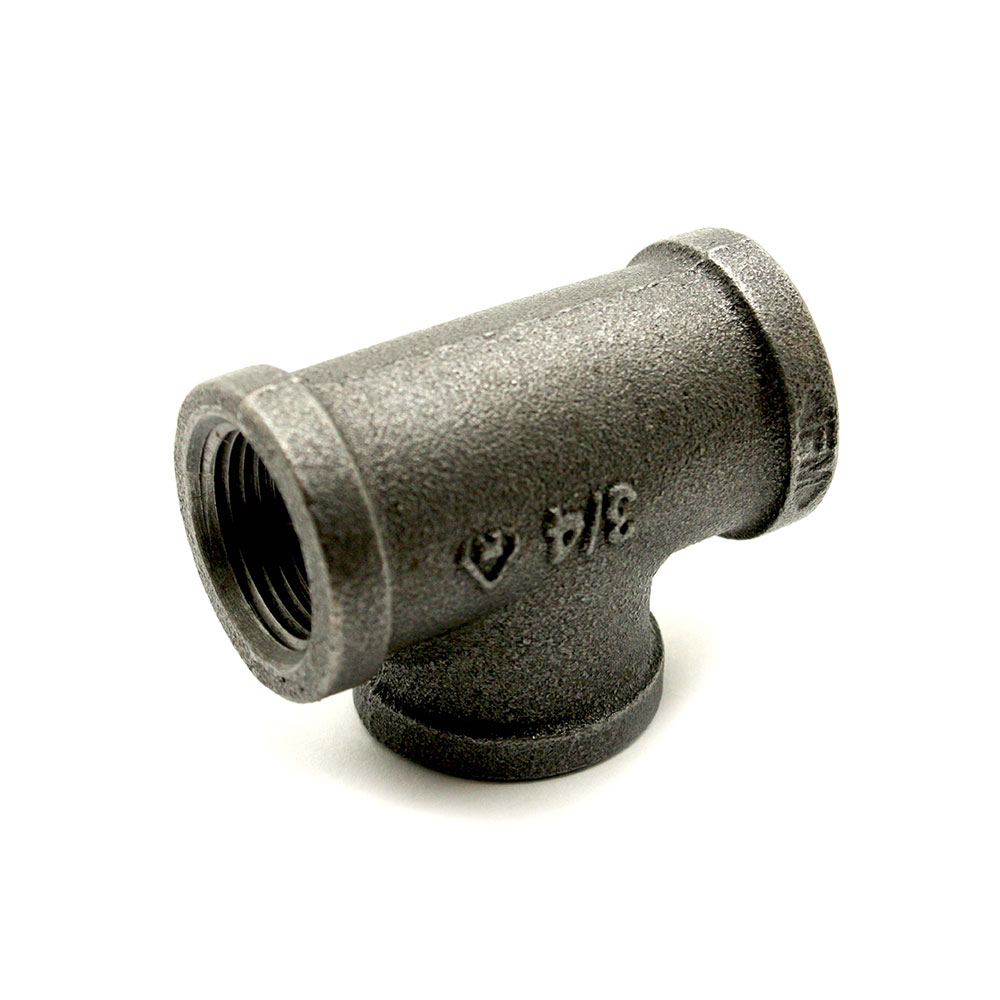 Thrifco 8317065 1/2 Inch Black Steel Tee - Walmart.com