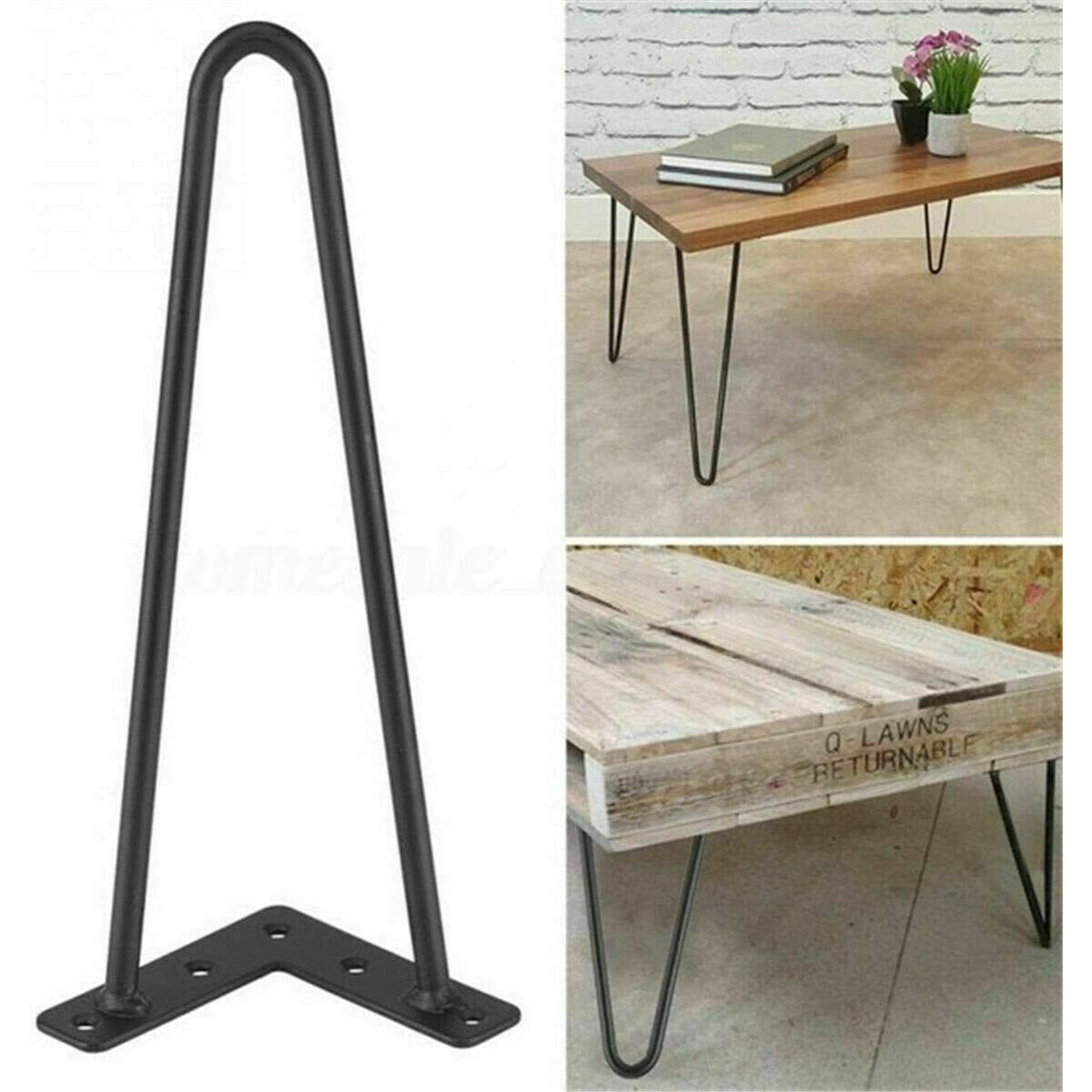 Click here for Dutchman Elegant Satin Black Hairpin Legs  Industr... prices