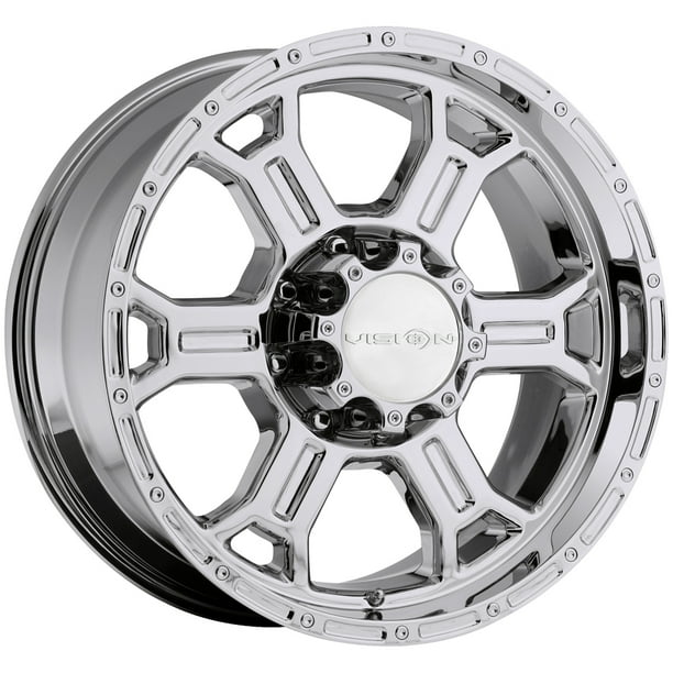 Vision 372 Raptor 16x8 8x6.5" -6mm PVD Wheel Rim 16" Inch - Walmart.com ...