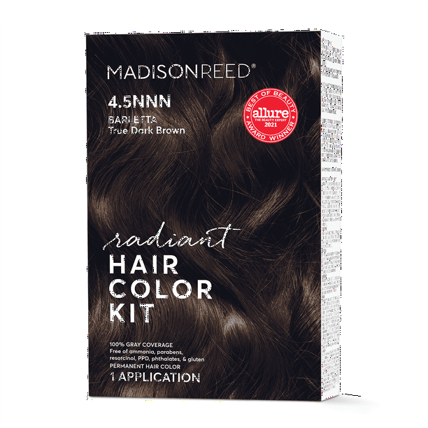Madison Reed Radiant Permanent Hair Color Kit, Barletta (4.5NNN), True ...