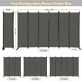 MAYOLIAH Decorative 6 Panel Room Divider, Temporary Cubicle, 10 ft ...