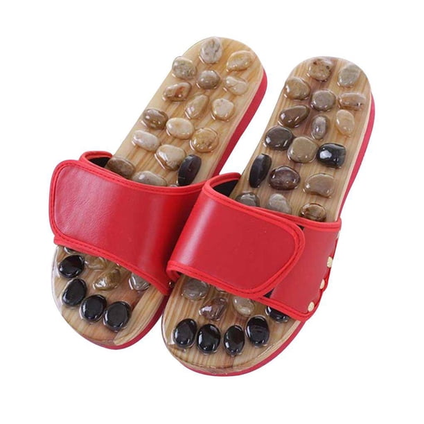 Electronicheart Pebble Massage Slippers Sandals Therapy Acupuncture ...