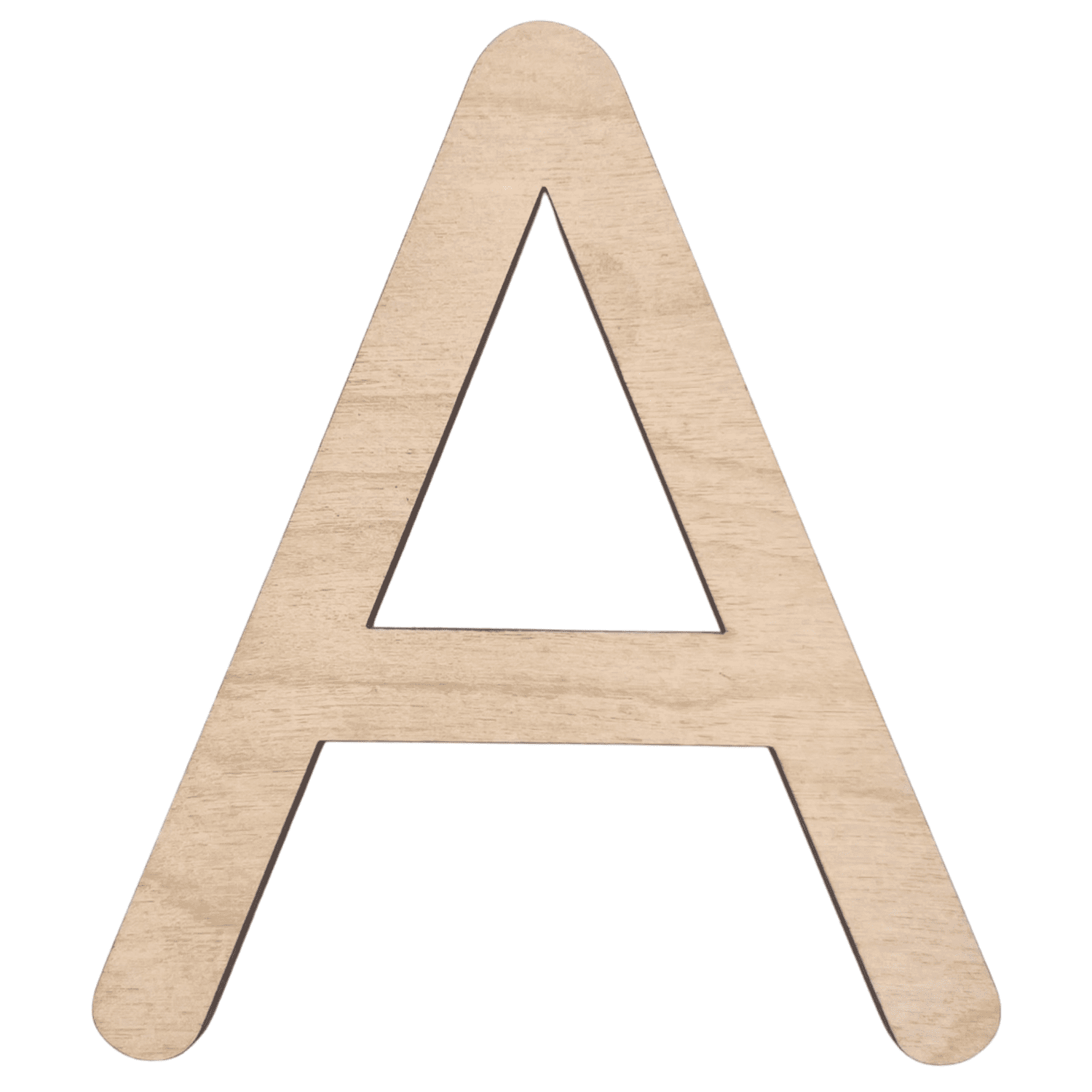 8" Tall BIRCH Wood Letter A | 1/4" Thick | Wood Craft Letter | Krafty ...