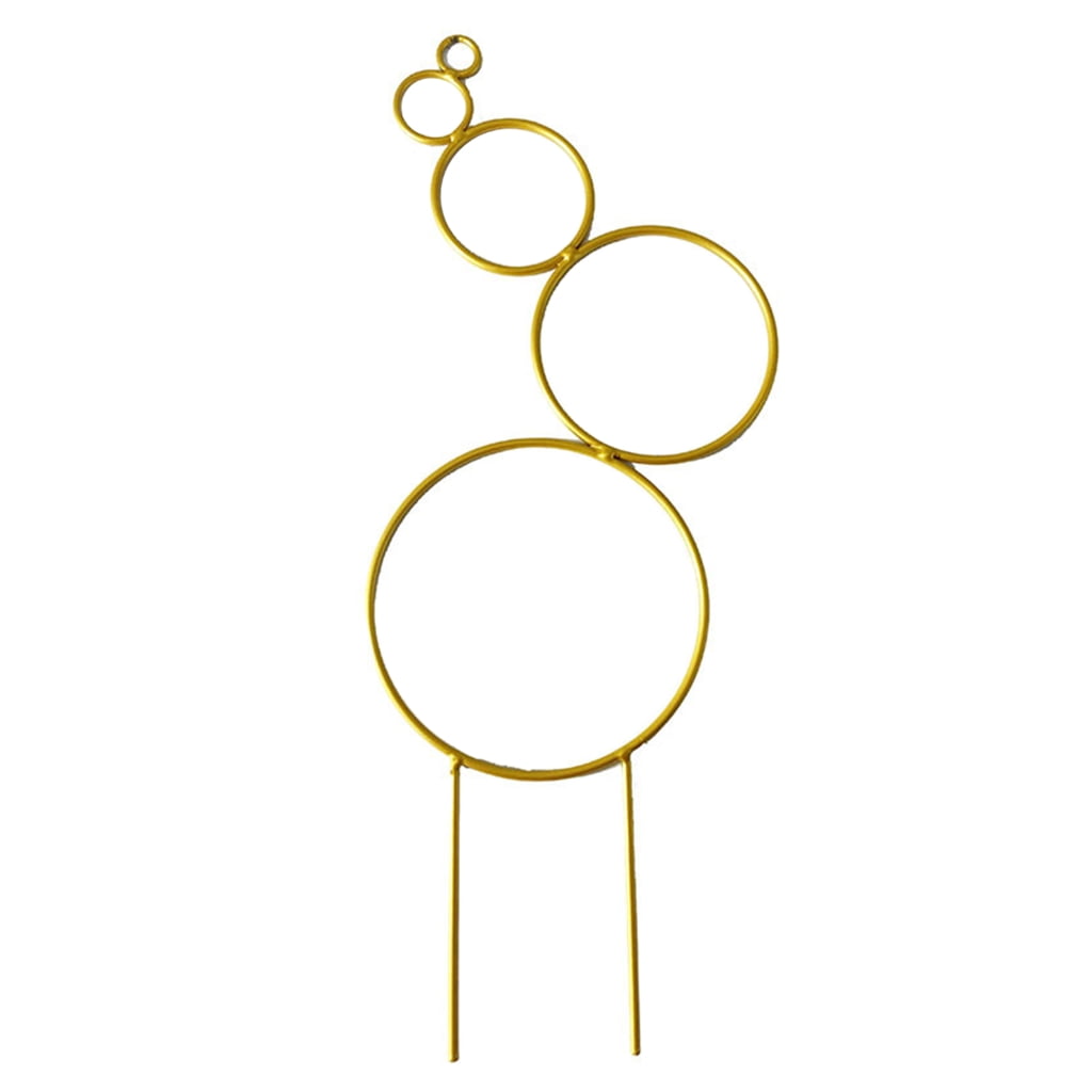 14” Round Climbing Vine Trellis Metal Iron Plant Support Frame Garden ...