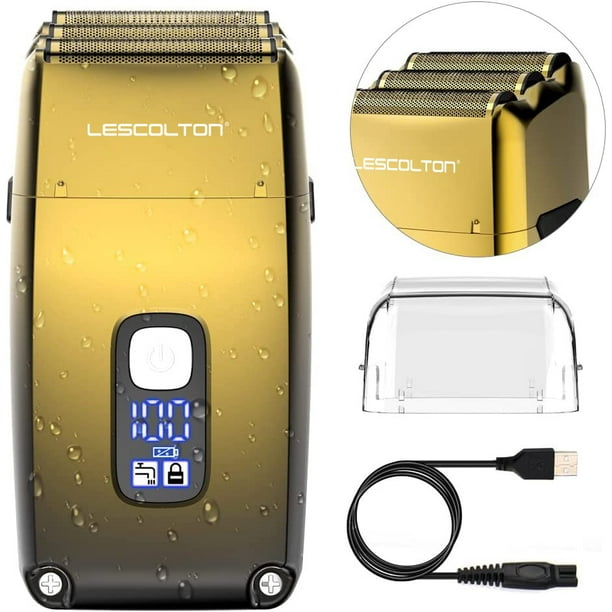 Beard Shavers For Men Electric Razor Cordless Rechargeable Triple ...