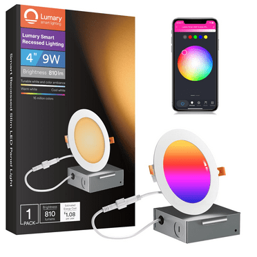 4 Inch Square LED Retrofit Recessed Light (4 Pack) 11W, 120V, 750 ...