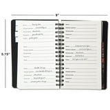 Small Hardcover Current Internet Password Keeper Book - Spiral-Bound ...