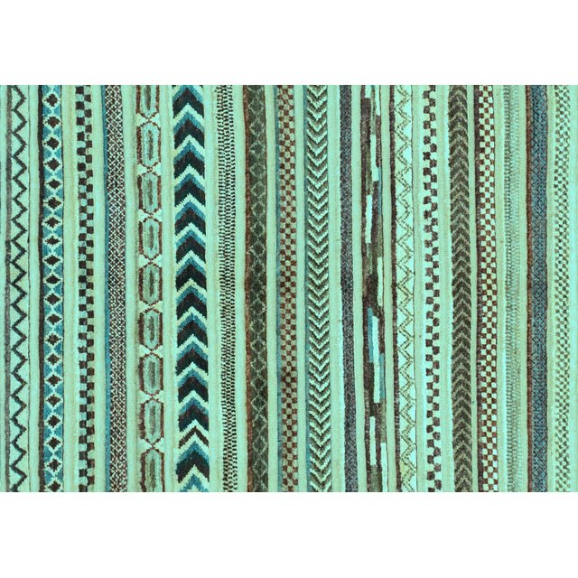 Ahgly Company Indoor Rectangle Abstract Light Blue Modern Area Rugs, 2 ...