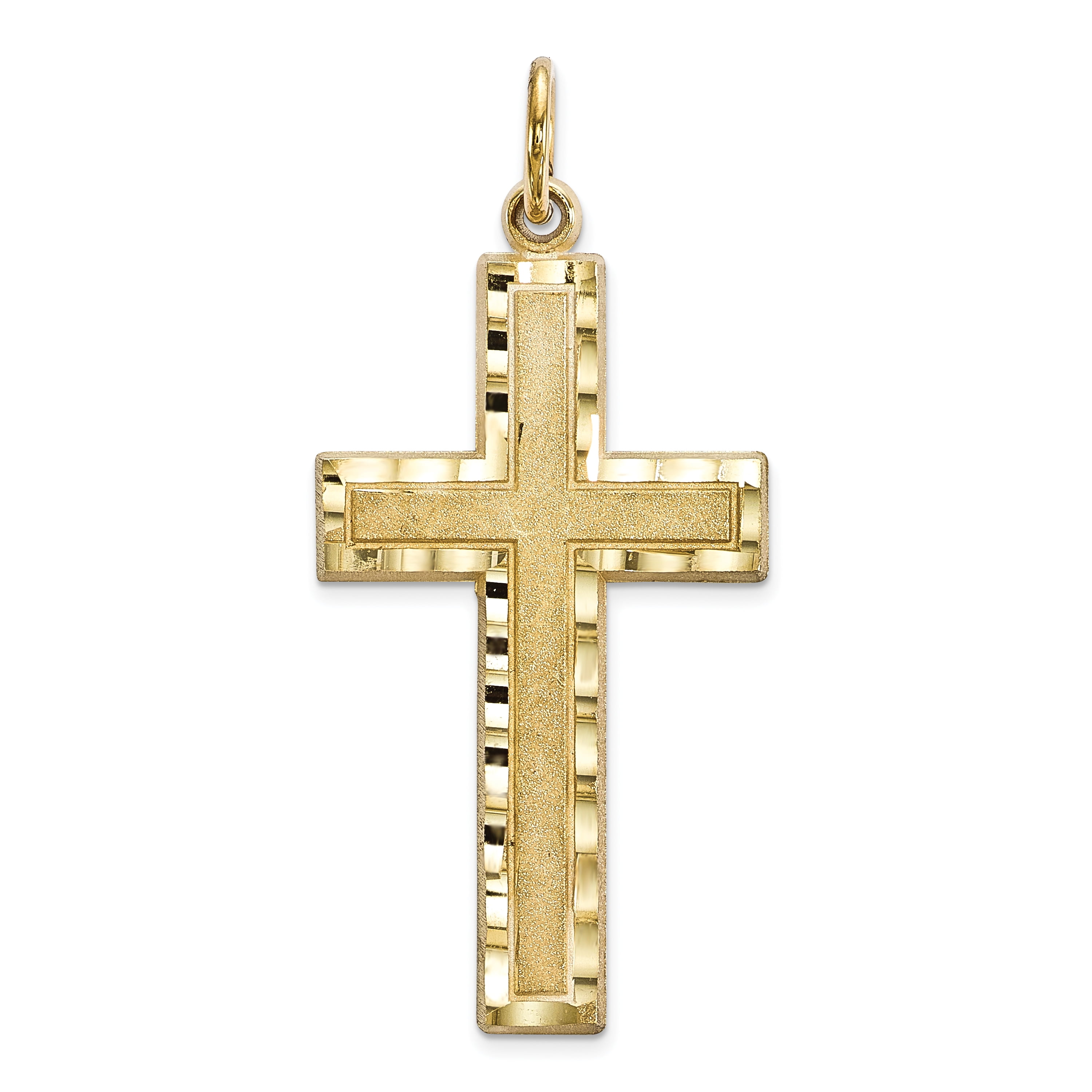 10K Yellow Gold Cross Charm | Walmart Canada
