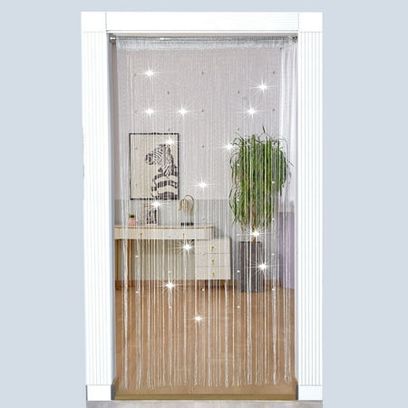HEIBIN Door String Curtains for Doorway Tassels Beads Hanging Fringe ...