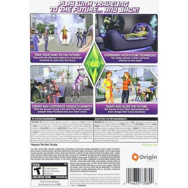 Ea The Sims 3 Into The Future - Simulation Game Retail - Dvd-rom - Mac ...