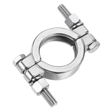 Uxcell 1.5" High Pressure 304 Stainless Steel Bolted Vacuum Pipe Clamp ...