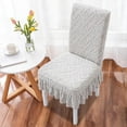 Blaxill Chair Cover | Arrows Pattern Skirt Design | Elastic Knitted ...