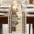 Barn Star Wooden Burlap Cotton Table Runner 13x48 Inches Long, Grey ...