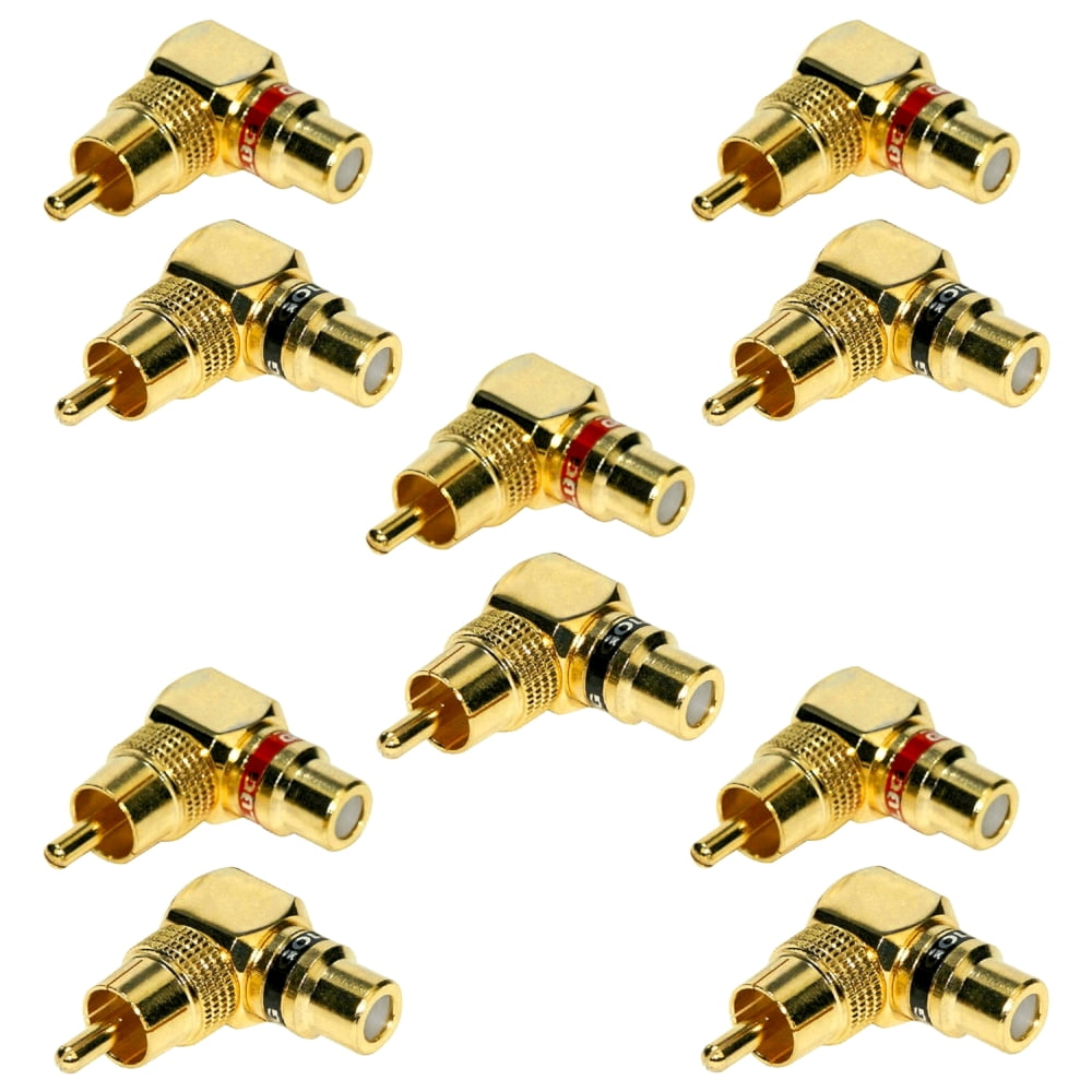 Raptor R5RCAMFR Pro Series Male to Female Right Angle Connector (5 Pair ...