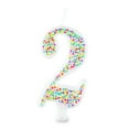 Great Value Birthday Party Number Two Candle Multicolor for Cakes and ...