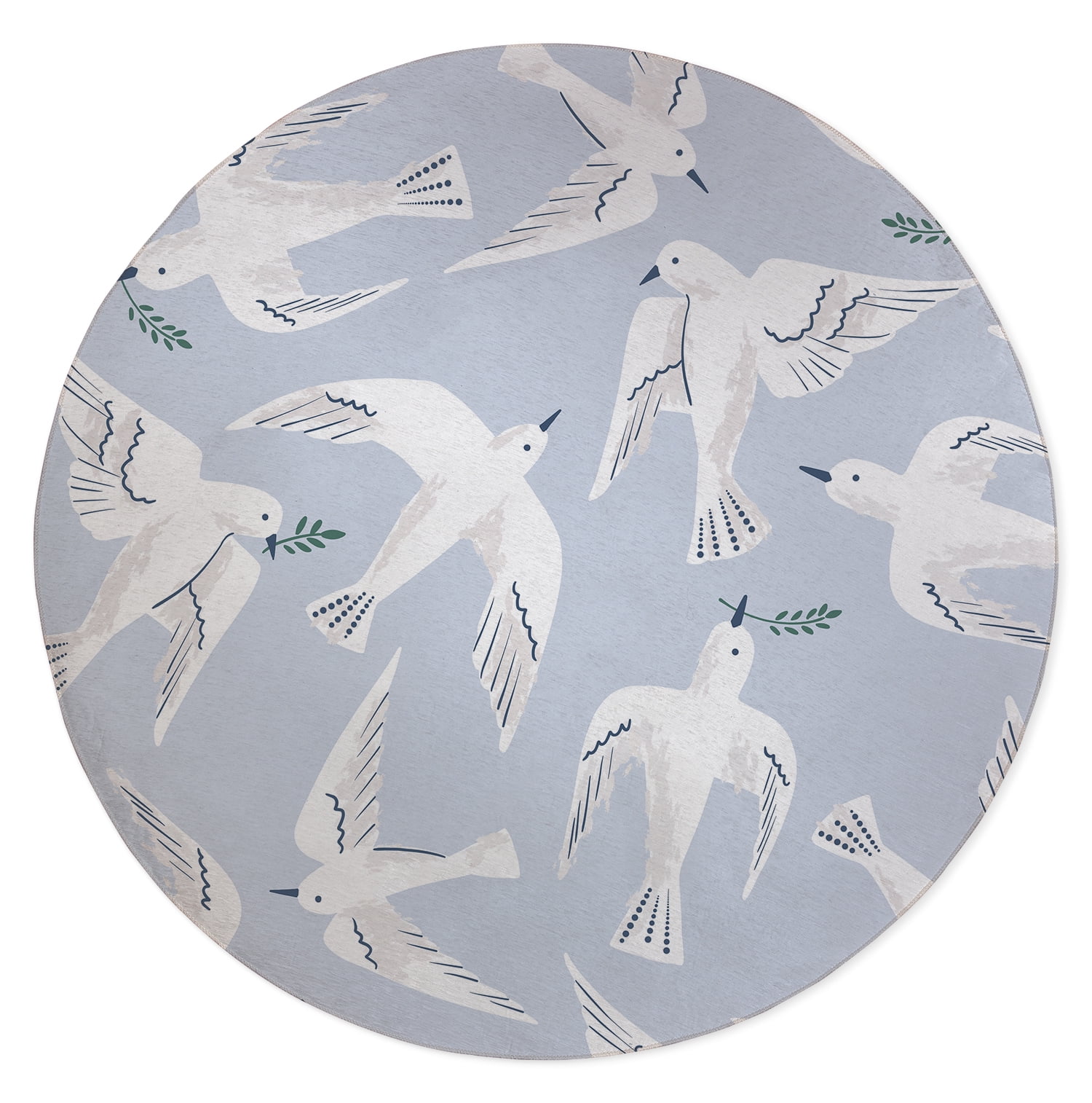 PEACE DOVES SKY Kitchen Mat By Kavka Designs - Walmart.com