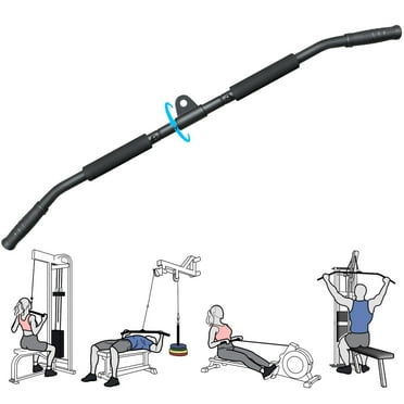 Home Gym Fitness Lat Pull Down Bar LAT Pulldown Attachments for Cable ...