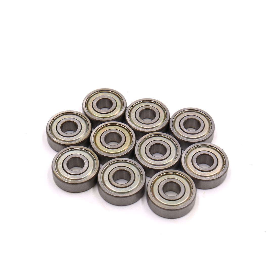 10 Pcs 628Z 8 x 24 x 8mm Double Shielded Deep Groove Radial Ball ...