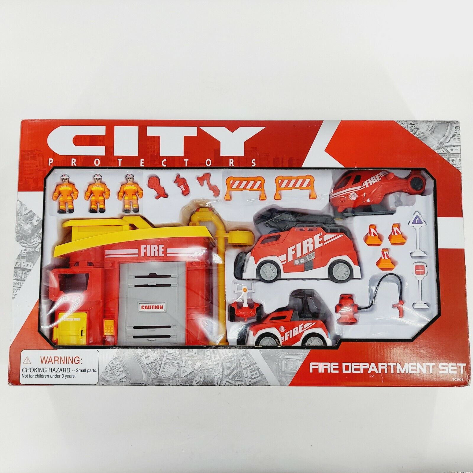 City Protector Fire Department Playset Creativity Learning Educational ...