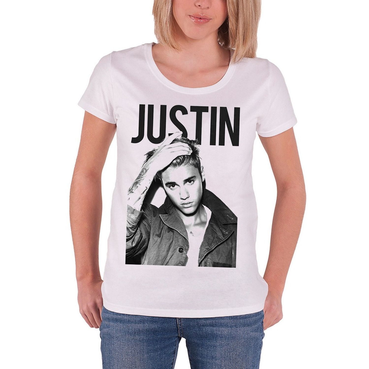 Click here for Justin Bieber Womens Bold T-Shirt S prices