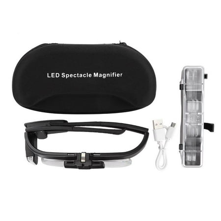 4.5x Wearable Magnifier Adjustable LED Magnifying LED Magnifying ...