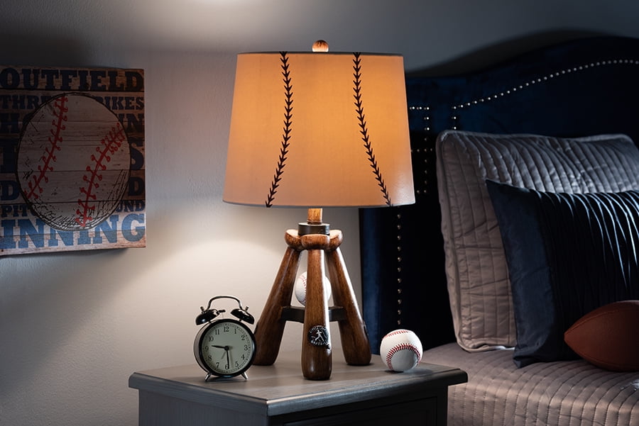 Baxton Studio Ramiro Modern and Contemporary Baseball Table Lamp ...