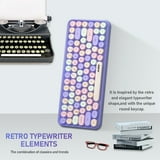 FELICON Wireless Bluetooth Keyboard Mini Portable 84-Key Keyboard ...