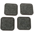 Shepherd 9080 4 Count 1-7/8" Square Metal Carpet Base Caster Cups ...