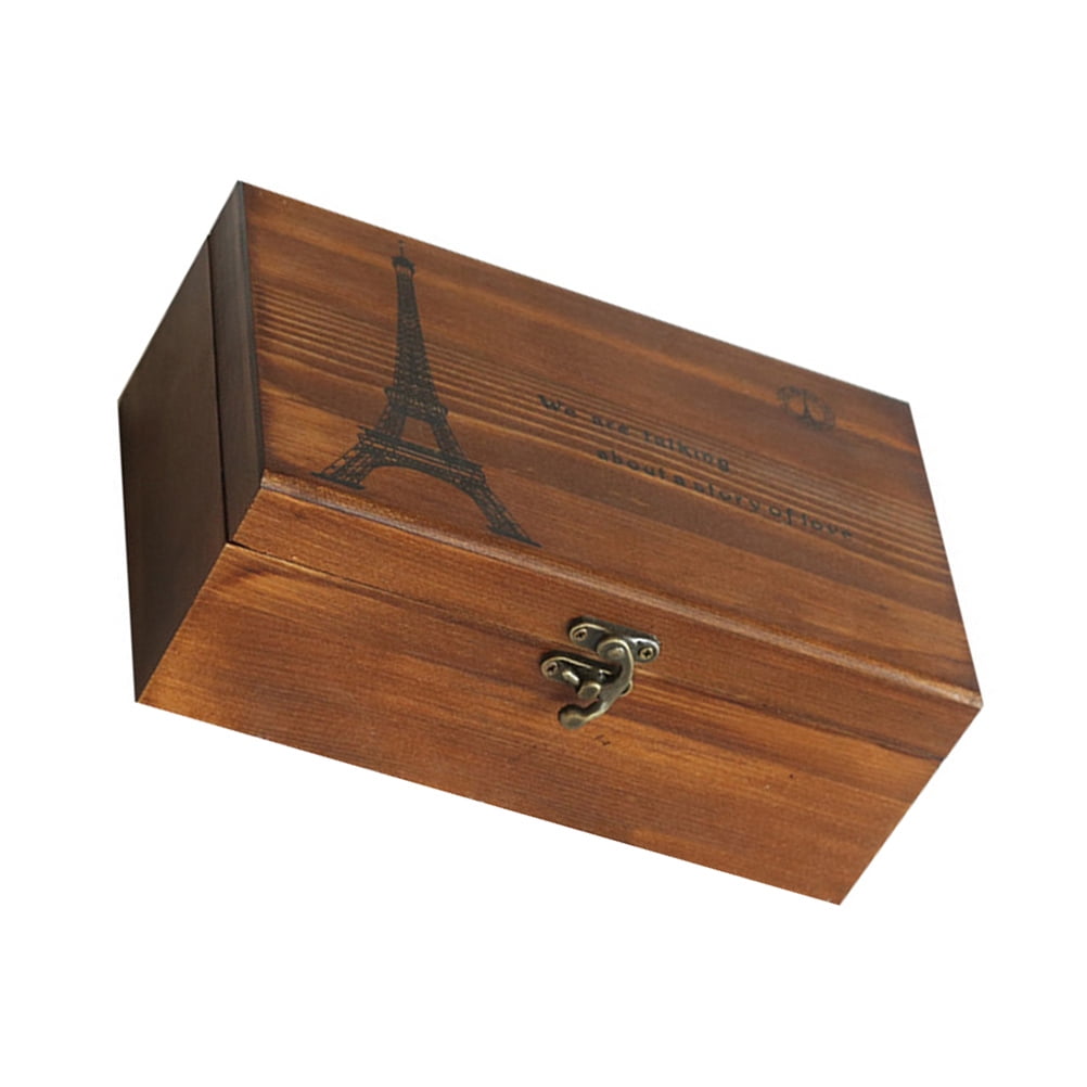 STRANDCHIC Home Sewing Box Needlework Box Wood 1Pcs for DIY Sewing ...
