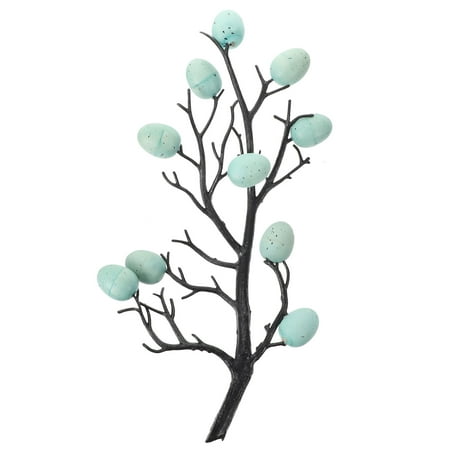 Easter Egg Tree Branch Decor Artificial Eggs Branch Realistic Egg Tree ...
