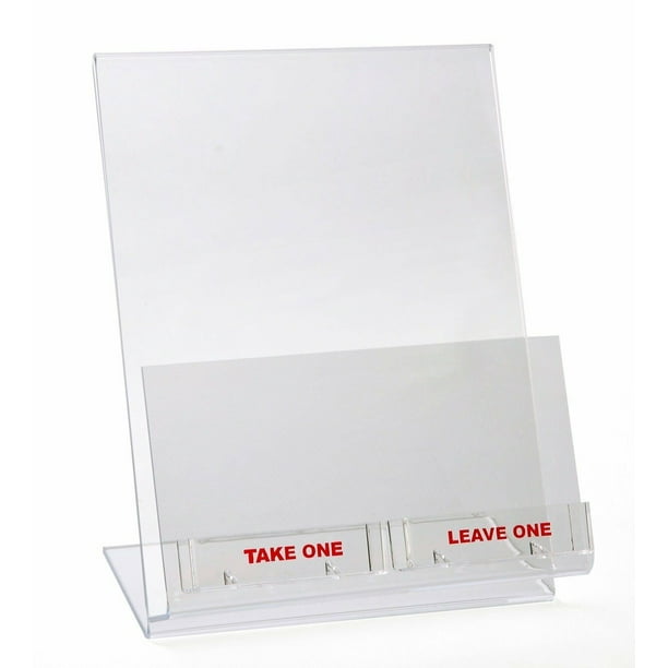 Flyer with 2 Business Card Holders - Qty. 1 - Take One, Leave One ...