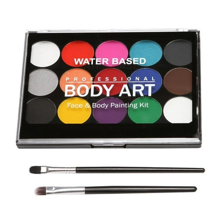 Body Painting Face Paint Kit, 15 Washable with Brush | Walmart Canada