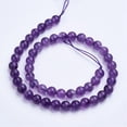 2Strand Natural Amethyst Bead Strands Grade A Round 8~8.5mm Hole: 1mm ...