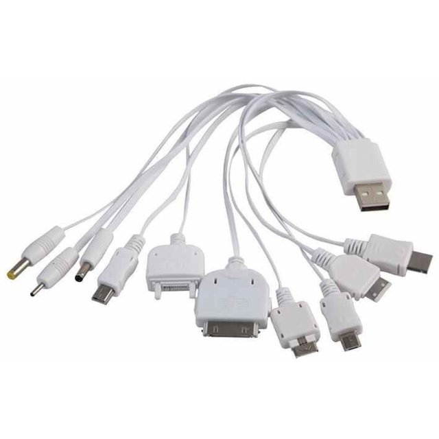 LMS DATA - 10-In-1 USB Charge Lead for Mobile Phones, Tablets and MP4 ...