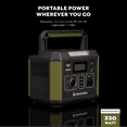 Swiss Tech 330W portable power station 288Wh solar generator for camping & emergency use ...