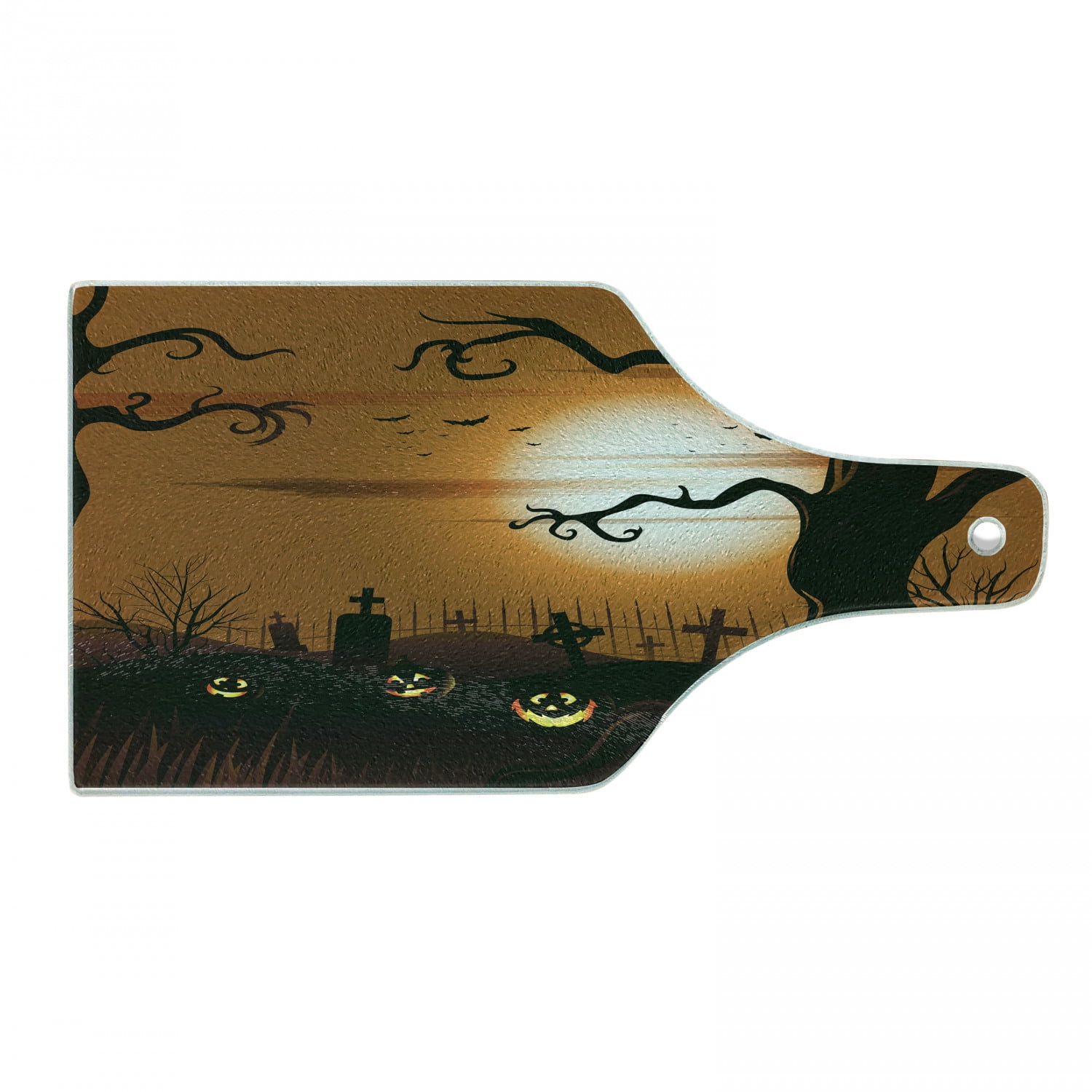 Halloween Cutting Board, Leafless Creepy Tree with Twiggy Branches at ...