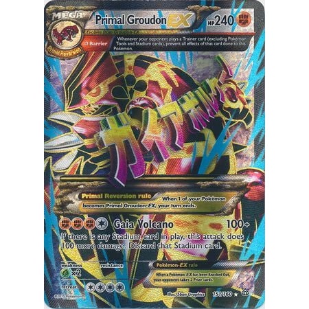 Pokemon Groudon Ex Card