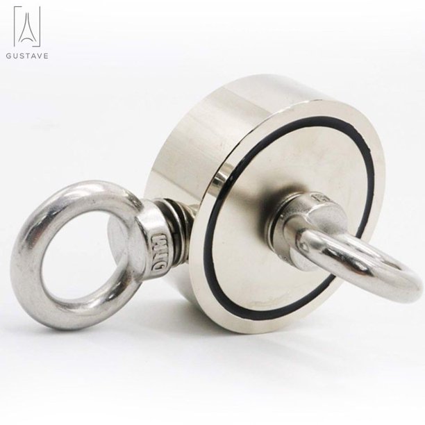 Gustave Double Sided Fishing Magnet 400LBs Pull Strong Magnets Heavy ...