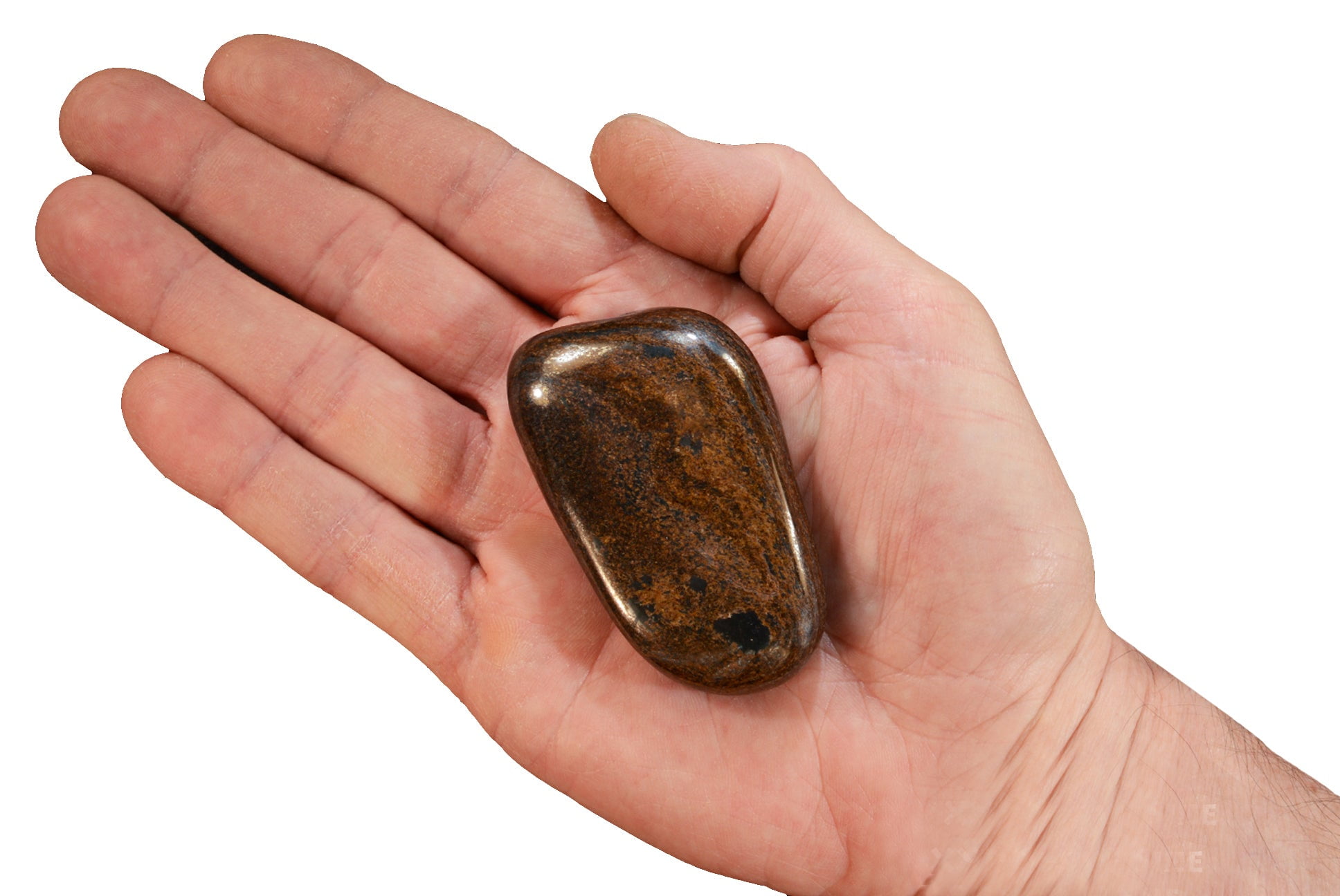 Kidz Rocks Bronzite 2 1/2" 4-6 oz Tumbled Stone Chakra Healing Crystal ...