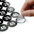 20Pcs 1 to 50 Number Stickers Consecutive Number Stickers 1Inch Self ...
