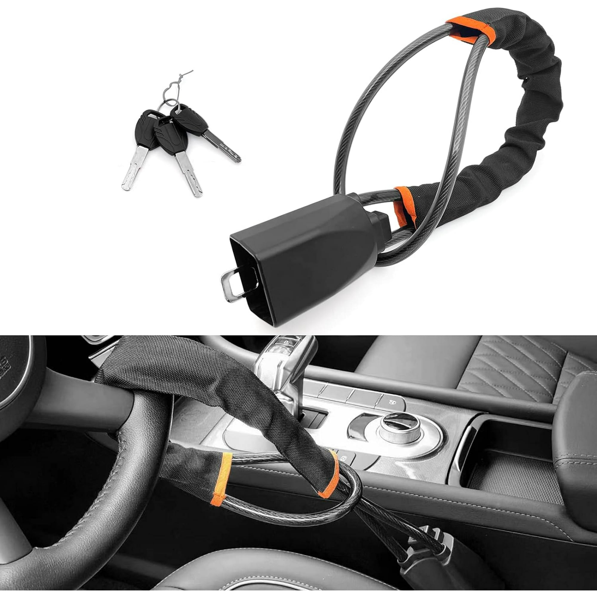 Click here for Hshdldf Car Steering Wheel Lock  Seat Belt Buckle... prices